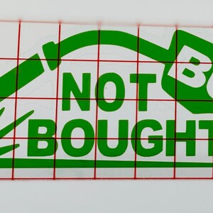 Built Not Bought Vinyl Decal Sticker – Off-road Jeep 4x4, Mechanic Gift ...