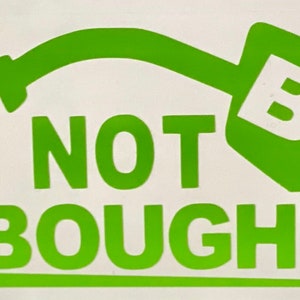 Built Not Bought Vinyl Decal Sticker – Off-road Jeep 4x4, Mechanic Gift ...