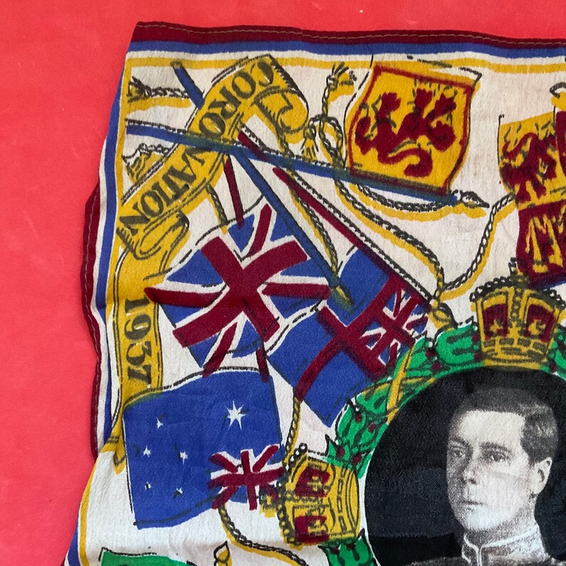Prince of Wales Edward VIII Expected Coronation 1937 Printed Silk ...