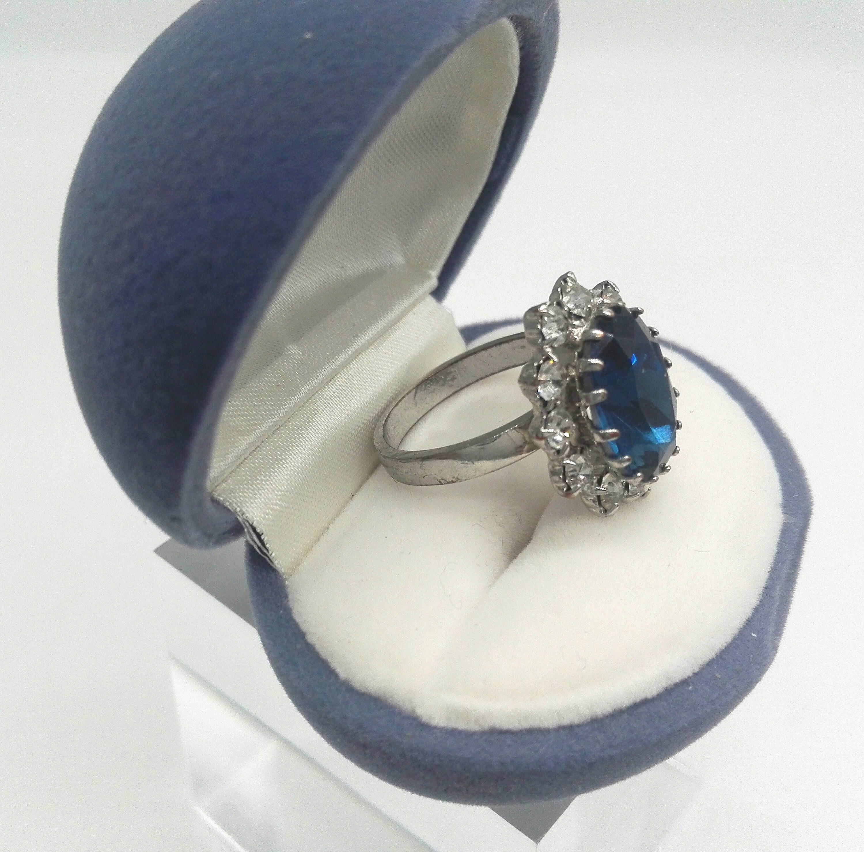 Katherine Princess of Wales Ring Faux Sapphire and Diamond Ring ...