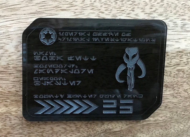 Star Wars Bounty Hunter Licence - Etsy