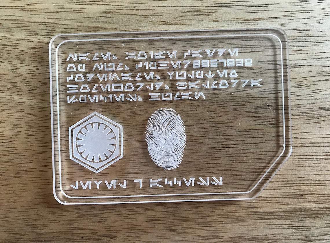Star Wars Universe ID card | Etsy