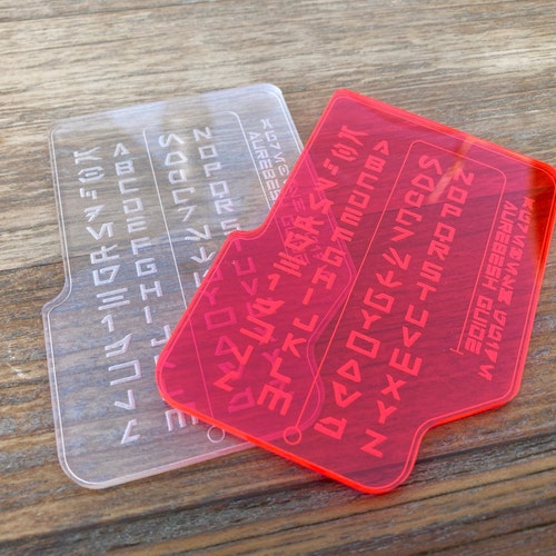 Aurebesh star Wars Language Decoder/translator Card - Etsy