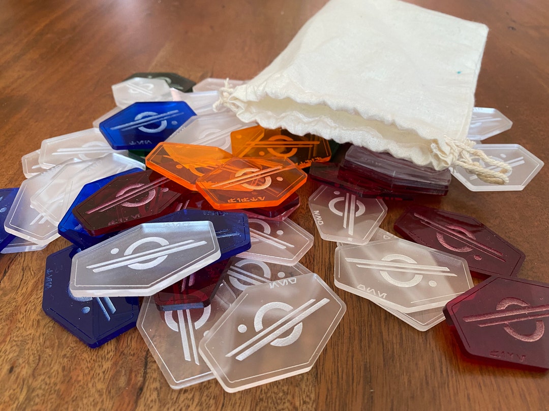 Sabacc Star Wars Poker Chips for Coruscant Shift & Corellian Spike - Etsy
