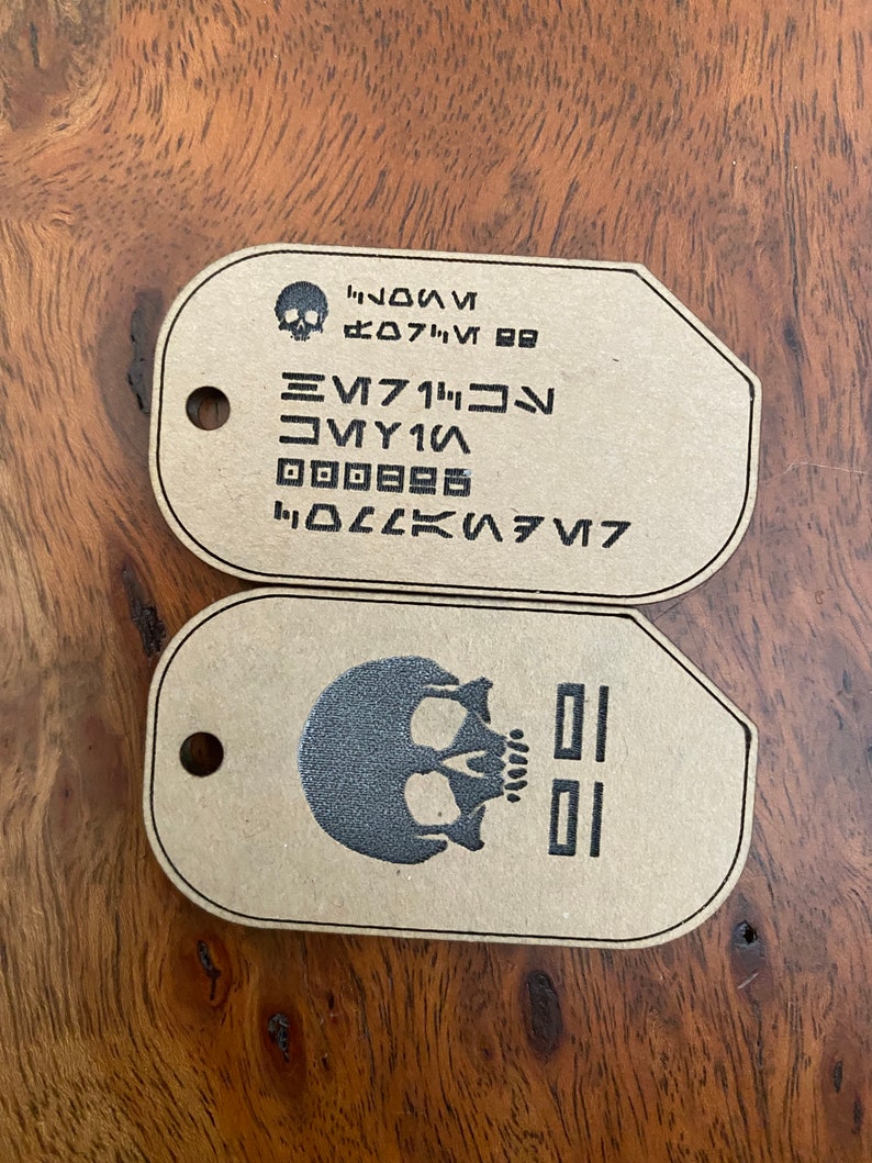 Star Wars-inspired Dog Tags Customized in Aurebesh - Etsy