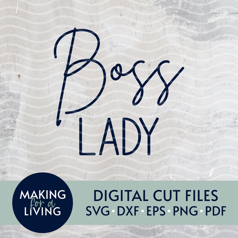 Mom & Me Bundle Boss Lady / Mini Boss SVG Cut File | Etsy