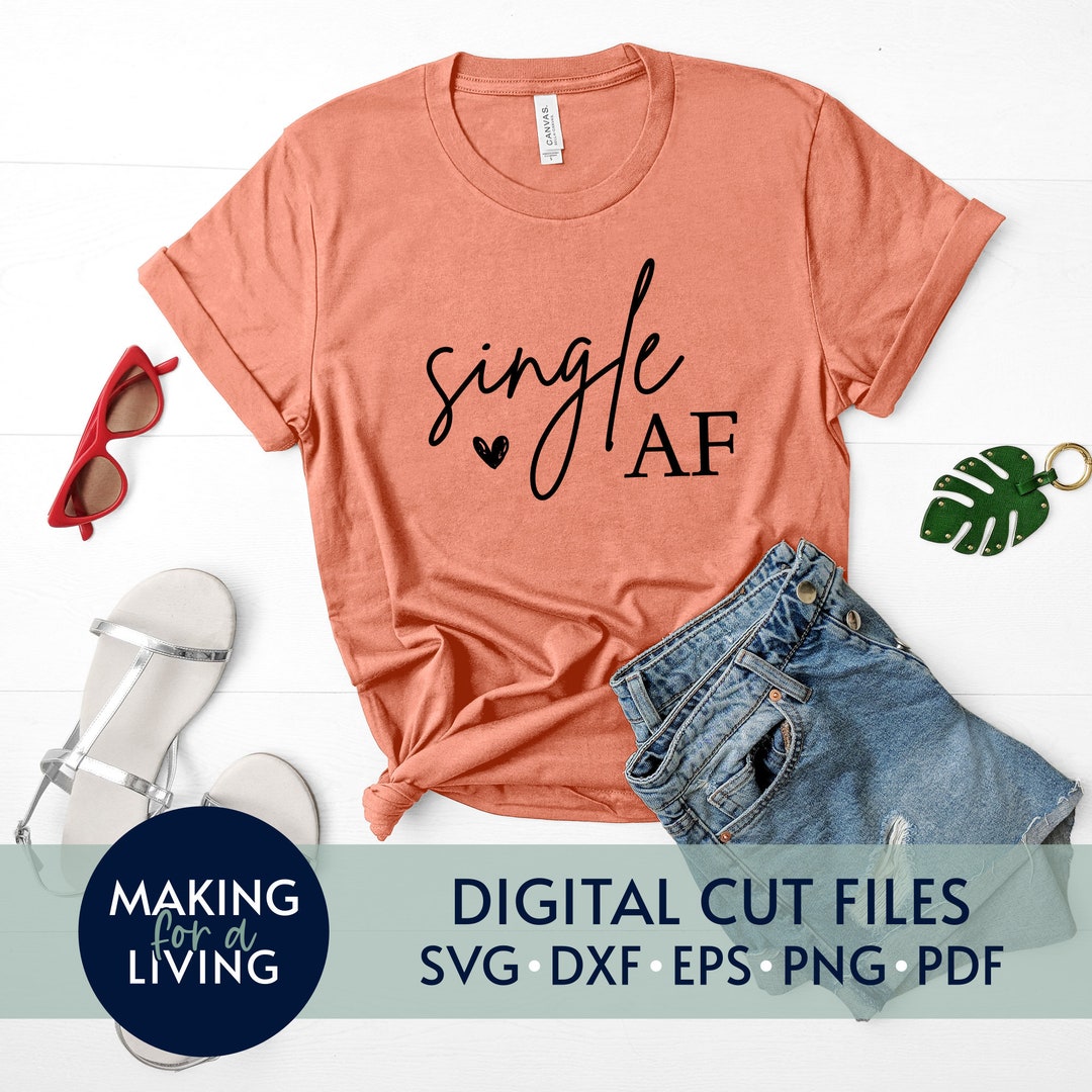 Single AF - SVG | Digital Cut Files for Cricut Silhouette Dxf Eps Pdf ...