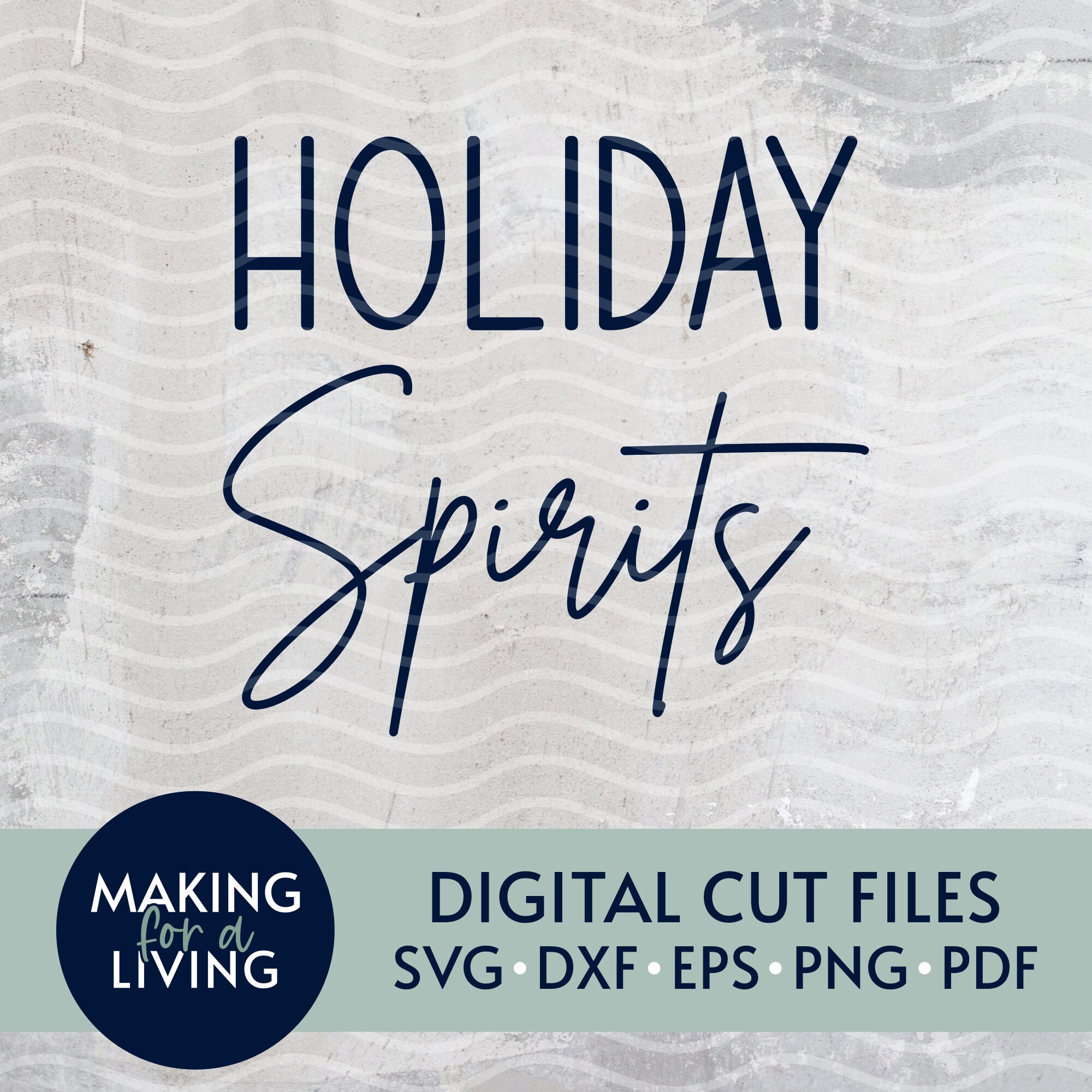 Holiday Spirits SVG Cut File Digital Cut Files Cricut - Etsy