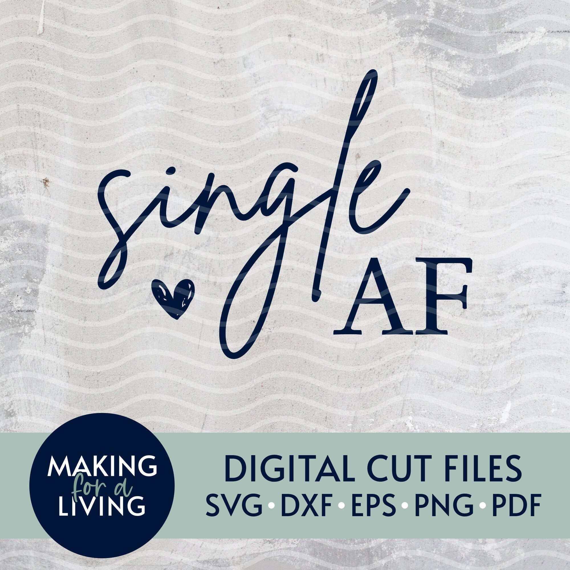 Single AF SVG Digital Cut Files for Cricut Silhouette Dxf Eps Pdf ...
