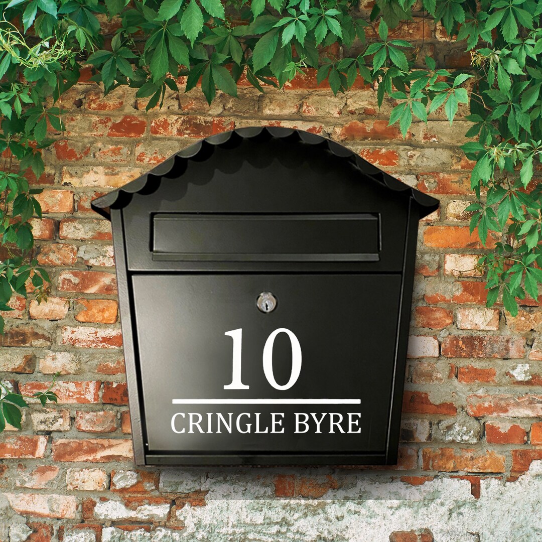 Personalised Vinyl Decal Permanent Transfer for a Mailbox/postbox, With ...