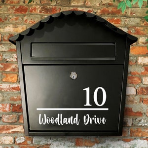 Personalised Vinyl Decal | Permanent Transfer for a Mailbox/postbox ...