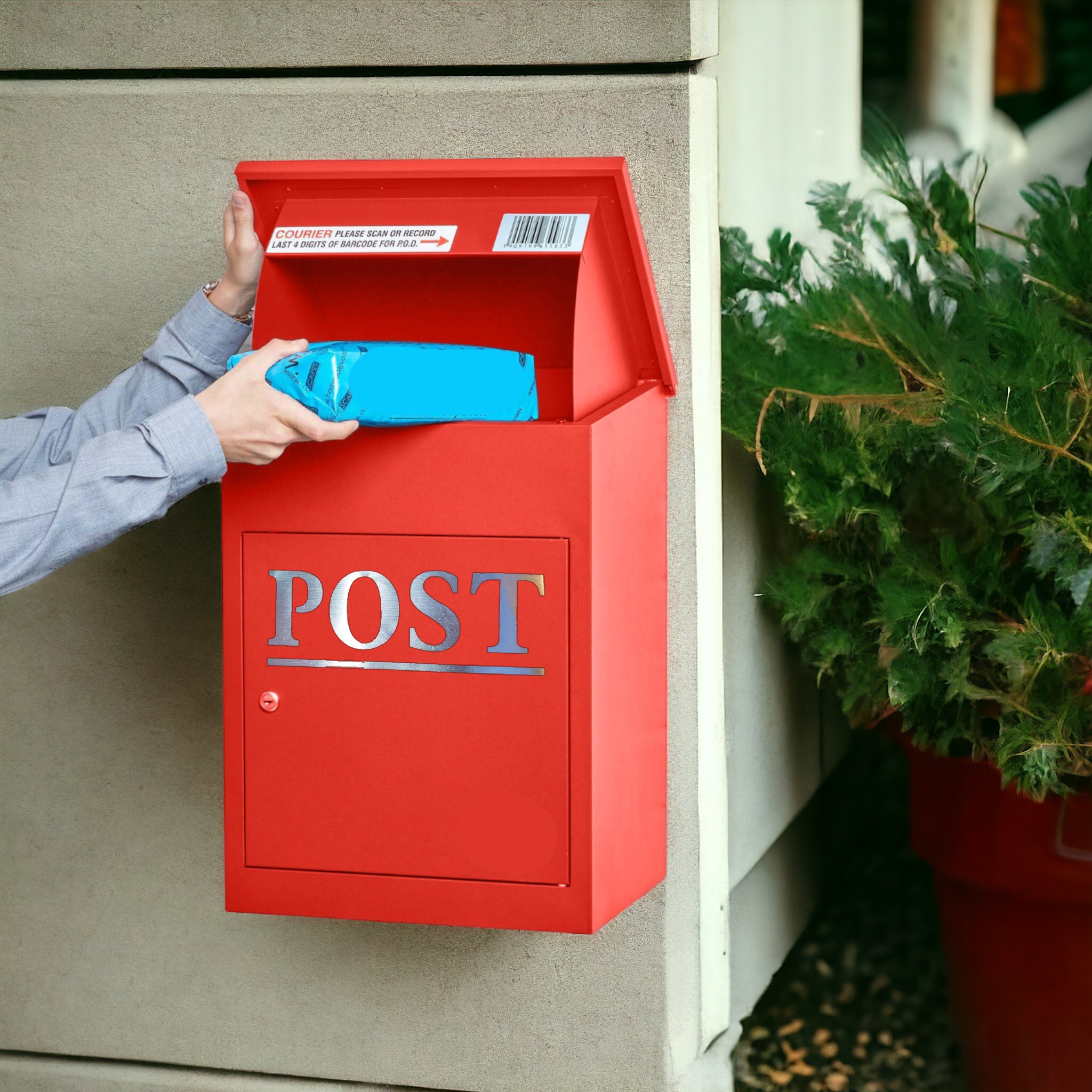 POST & PARCELS Vinyl Decal | Permanent Transfer for a Mailbox/postbox ...