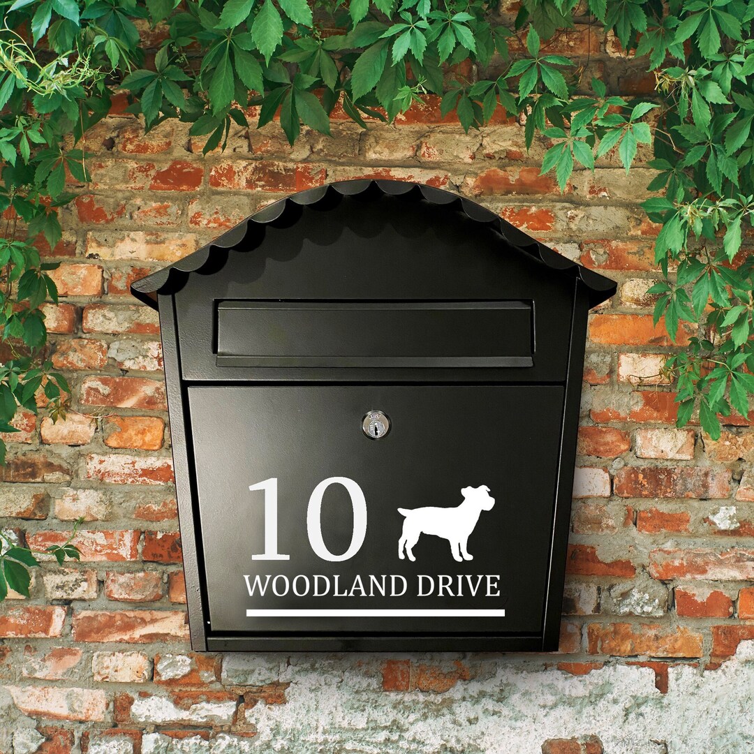 Jack Russell Dog Vinyl Decal for a Mailbox Personalised - Etsy