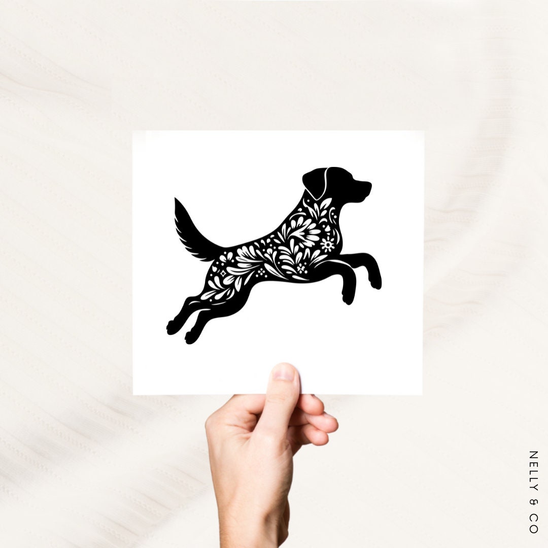 Labrador Vinyl Decal Personalised Dog Sticker Art - Etsy