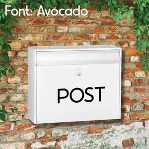 Mailbox POST Vinyl Decal: Outdoor Letterbox Permanent Transfer - Etsy