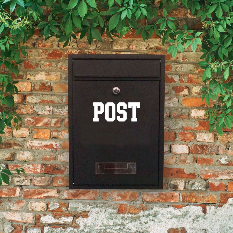 Mailbox POST Vinyl Decal: Outdoor Letterbox Permanent Transfer - Etsy