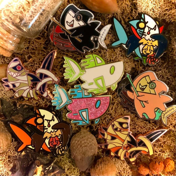 Shark Frights Hard Enamel Pins Vol. 1 set of 8 | Etsy