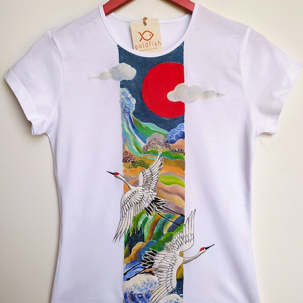 Hand Painted T Shirt - Etsy