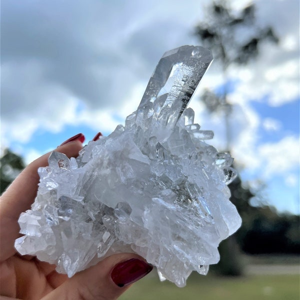 Quartz Crystal Cluster - Etsy