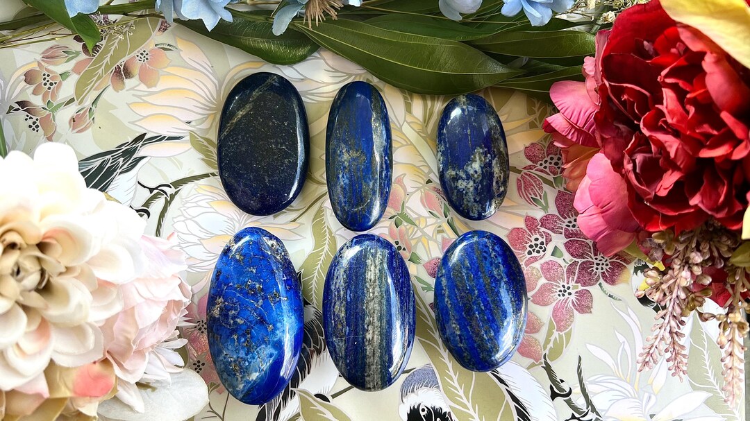 Lapis Lazuli Palm Stone: High Grade Gemstone, Stone of Wisdom - Etsy