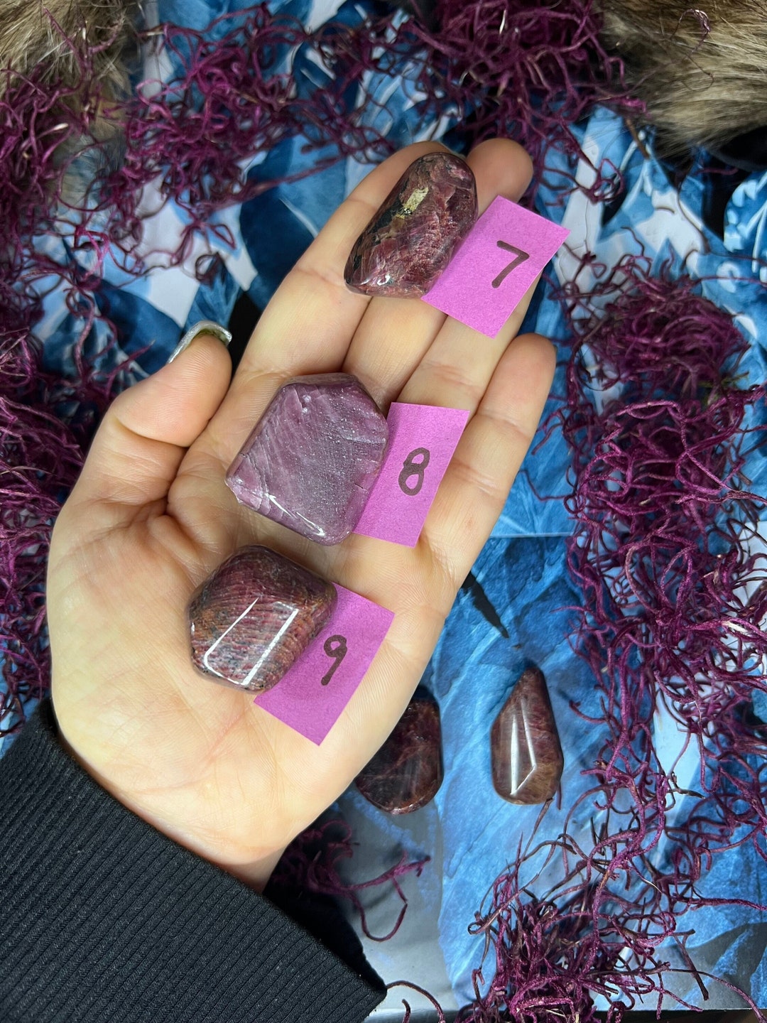 Ruby Tumbles ~ Stone for Courage ~ Ruby Tumbled Crystal ~ Grade AAA ...