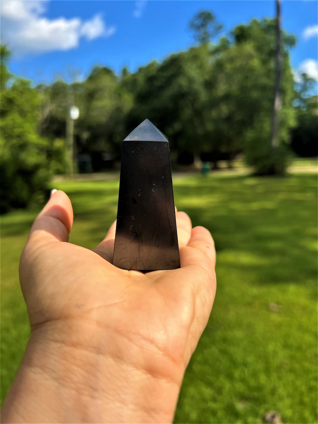 Shungite Generator ~ Shungite Tower ~ Natural Shungite Point ~ Shungite Obelisk ~ Crystal Home ...