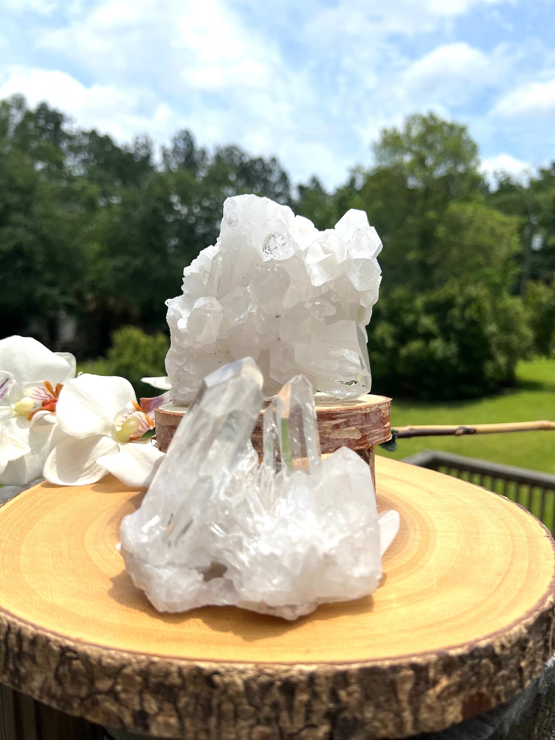 Amazing Clear Quartz Crystal ~ Raw Clear Quartz Cluster ~ Clear Quartz ...