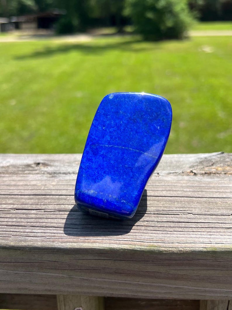 AAA Grade Lapis Lazuli Specimen: Polished Freeform Crystal Display ...