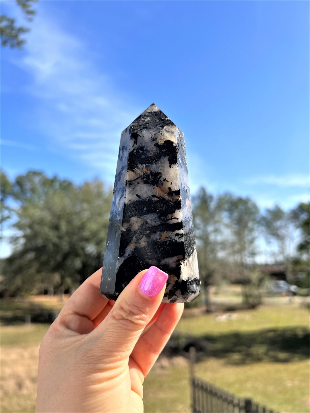 Quartz With Black Tourmaline Tower ~ Black Tourmaline Quartz Point ...