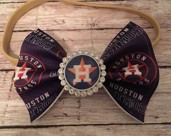 Houston Astros Bow - Etsy