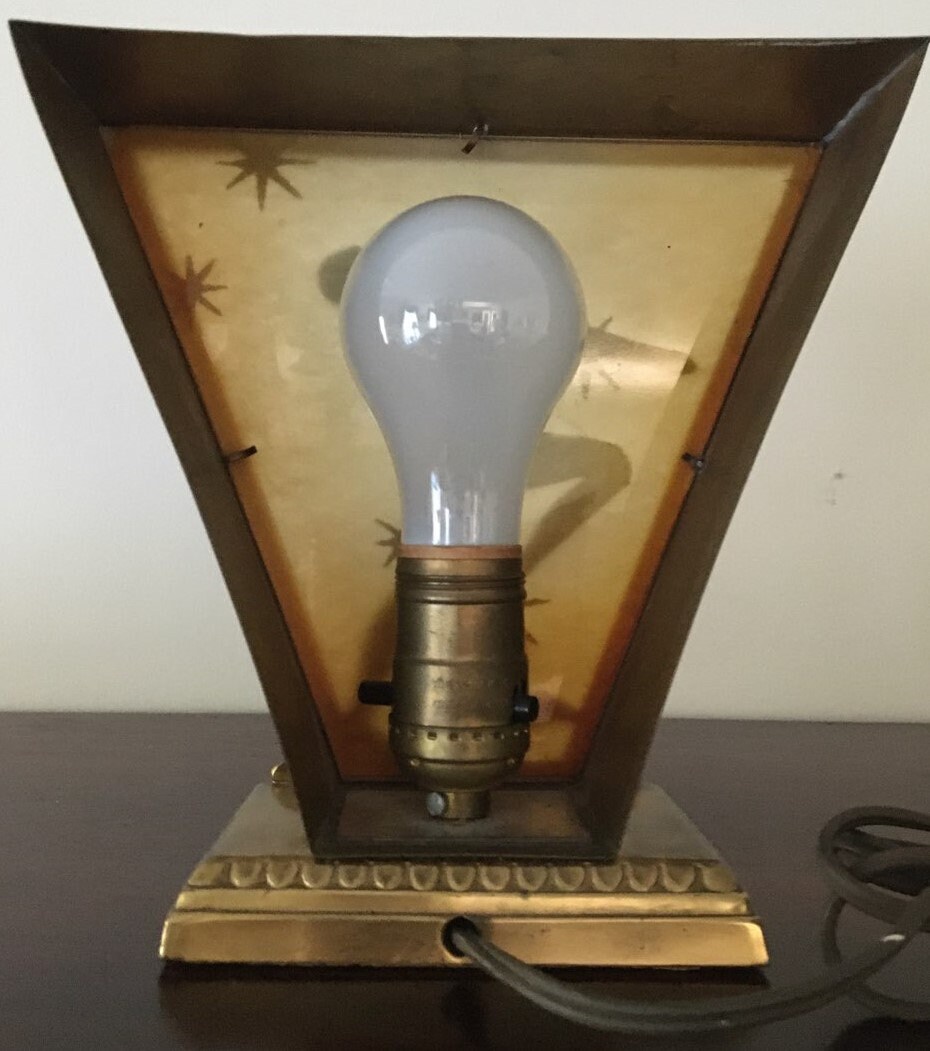 Antique Art Deco Table Lamp Nude Flapper Girl /brass/ - Etsy