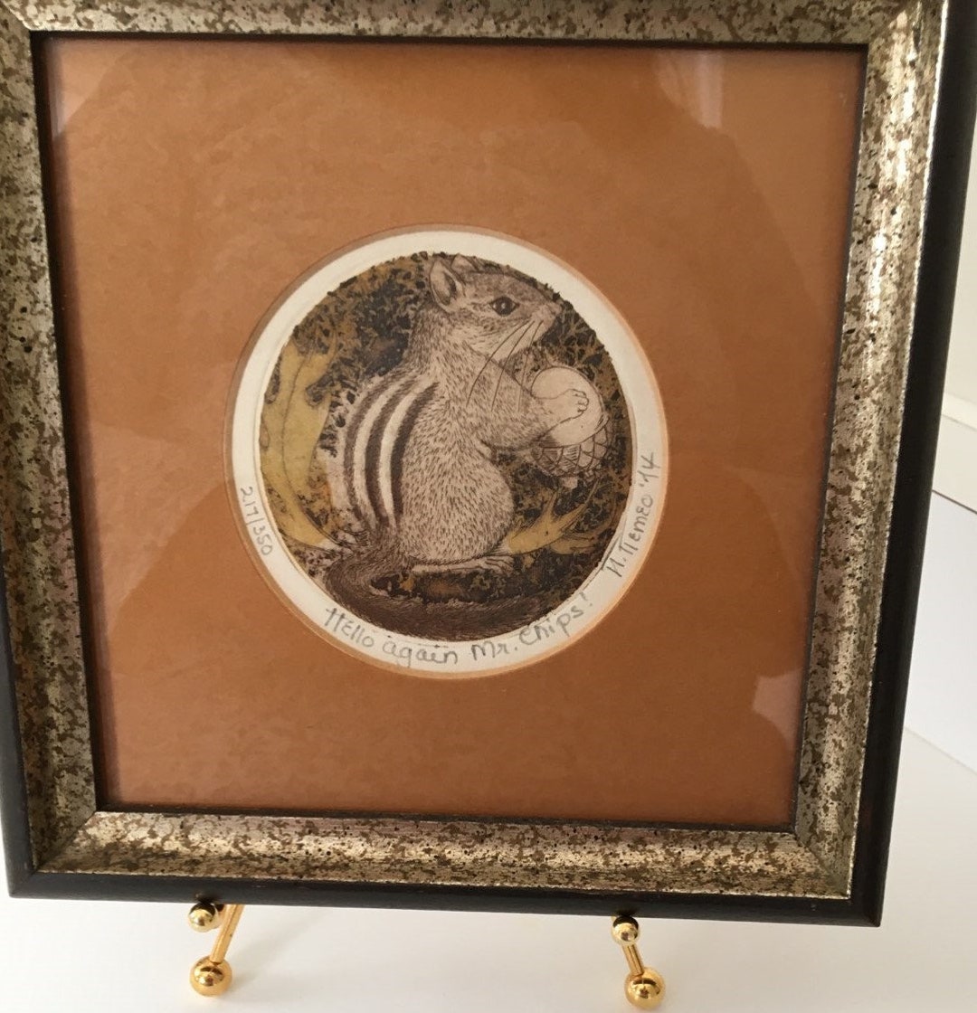 Vintage Nancy Nemec Signed Numbered/ 217/350 Hello Again Mr.chips ...