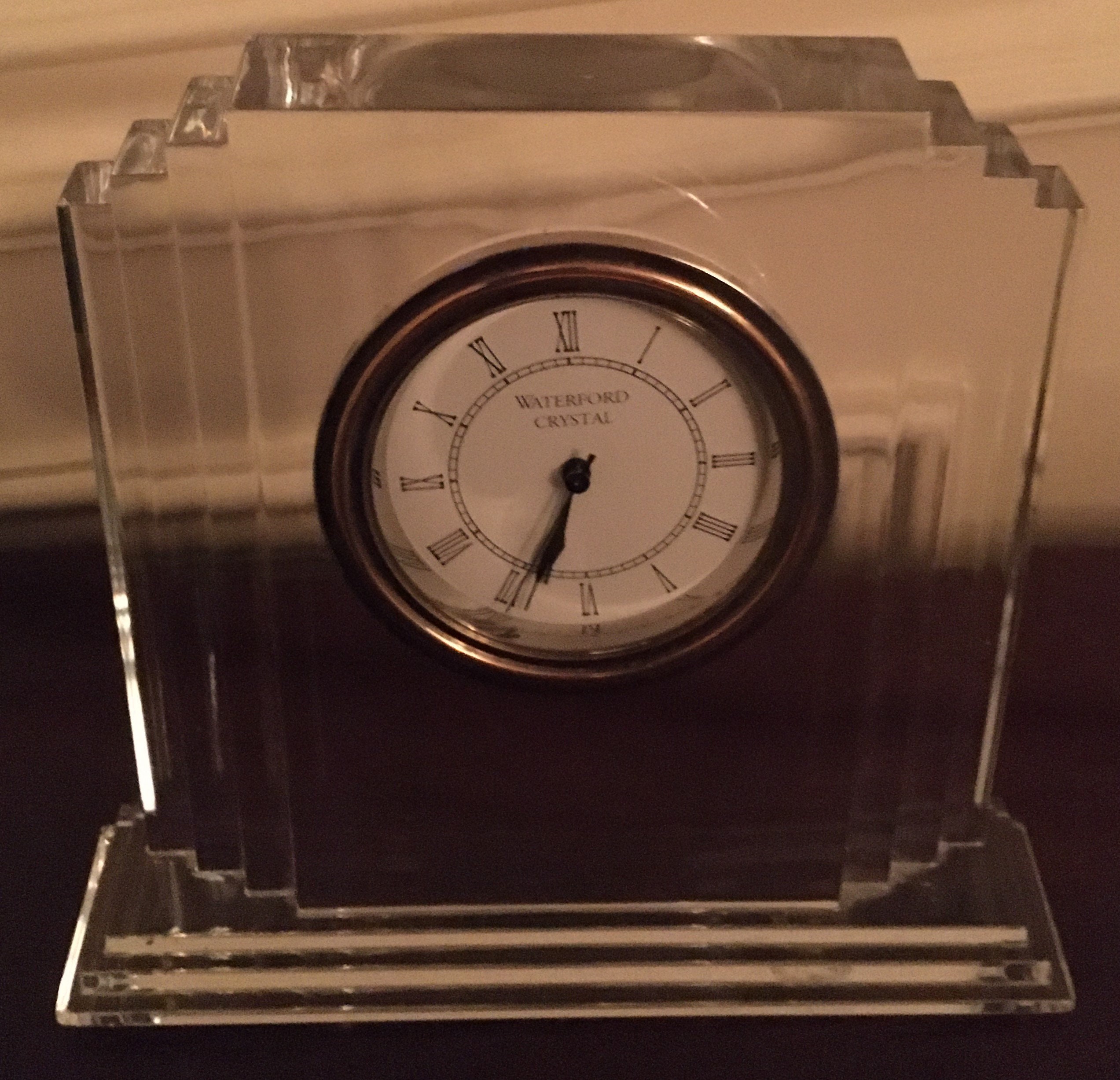 Vintage Waterford Crystal Clock/ Desk Clock / Mantle Clock - Etsy