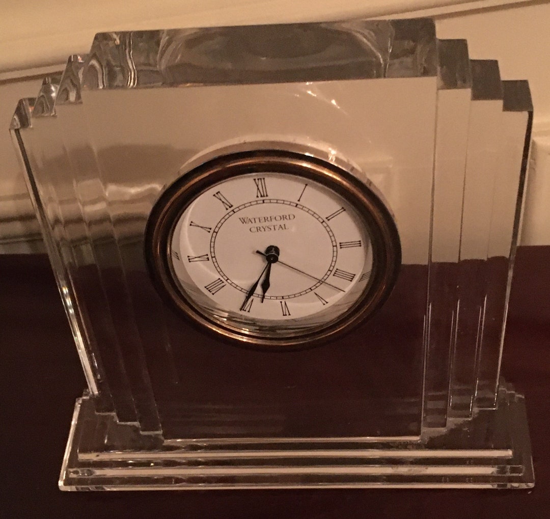 Vintage Waterford Crystal Clock/ Desk Clock / Mantle Clock - Etsy