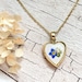 TINY Gold Forget Me Not Heart Photo Locket - Etsy