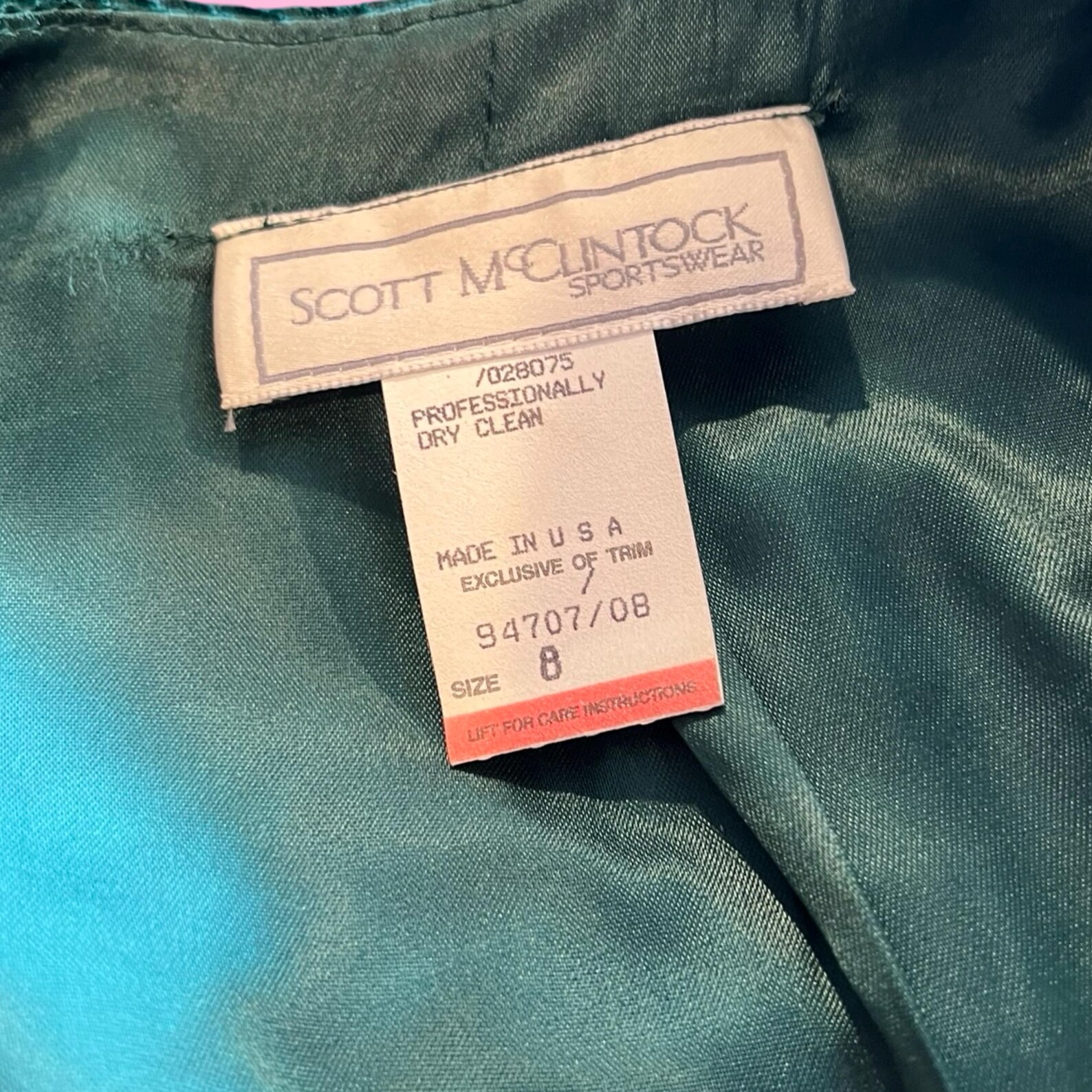 Vintage 1980s Emerald Green Velvet Scott Mcclintock Victorian Inspired ...