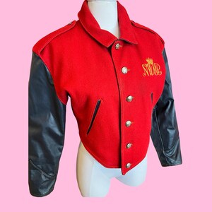 Vintage 1980s Canadian Mounties Bright Red Wool Grey Leather Military ...