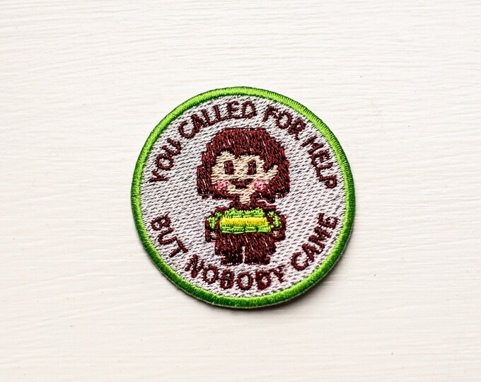Undertale Inspired Scout/achievement Iron on Patch - Chara/but NOBODY ...