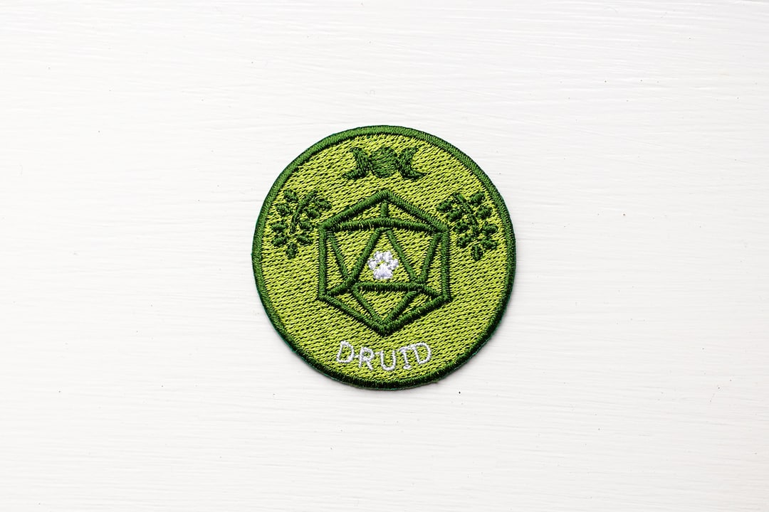 DRUID - Dungeons & Dragons Inspired Scout/achievement Iron on Patch - Etsy