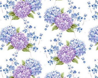 Hydrangea Fabric | Etsy