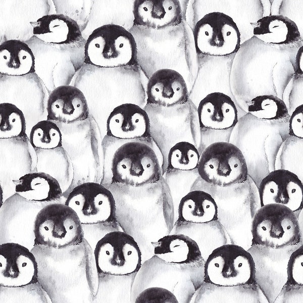 Penguin Fabric - Etsy
