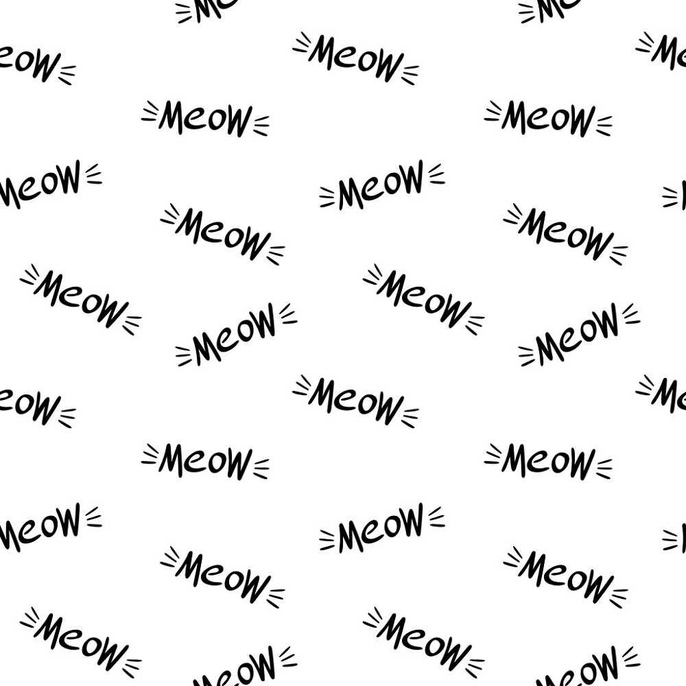 Digitally Printed Meow Fabric - Etsy