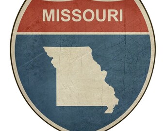Missouri Highway Sign - Etsy