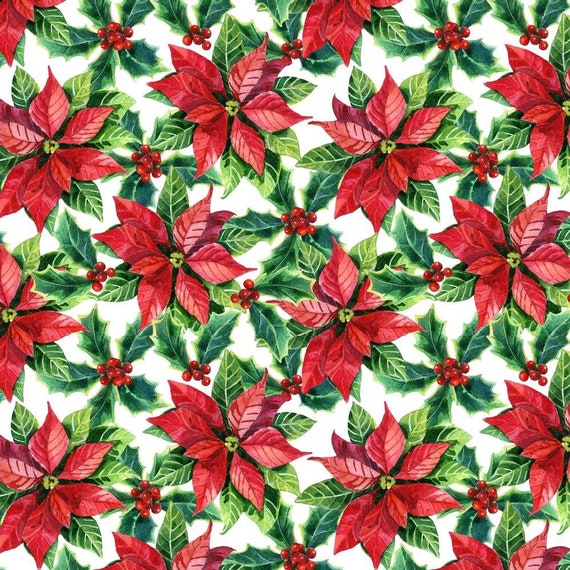 Fabric Poinsettia Template