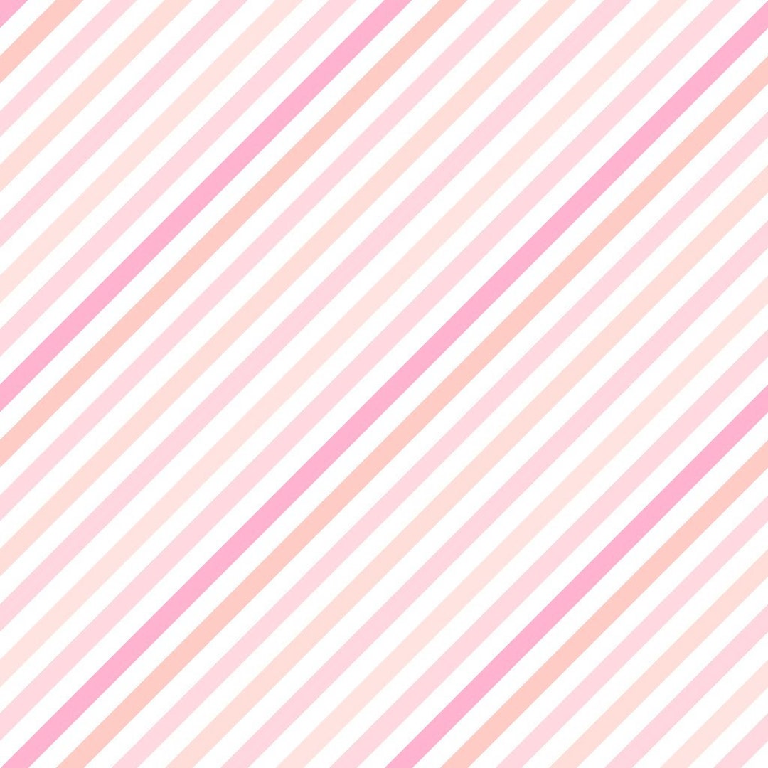 Diagonal Stripe Fabric Shades of Pink - Etsy