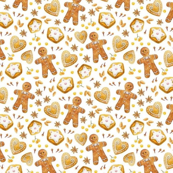 Gingerbread Fabric - Etsy