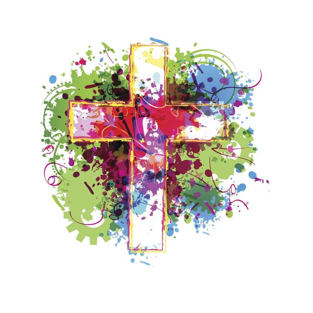 Colorful Cross Fabric Panel - Etsy