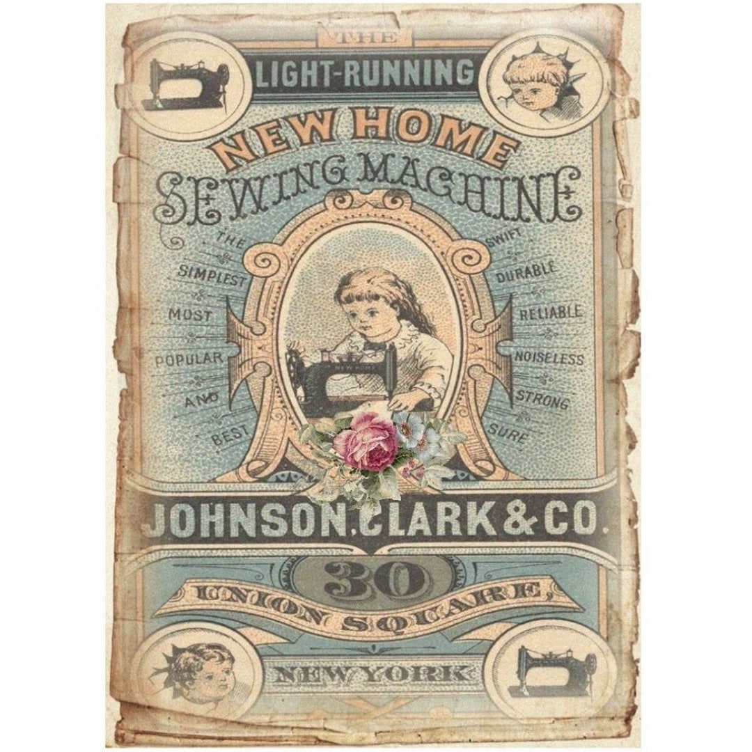 Vintage Sewing Ad 5 Fabric Panel - Etsy