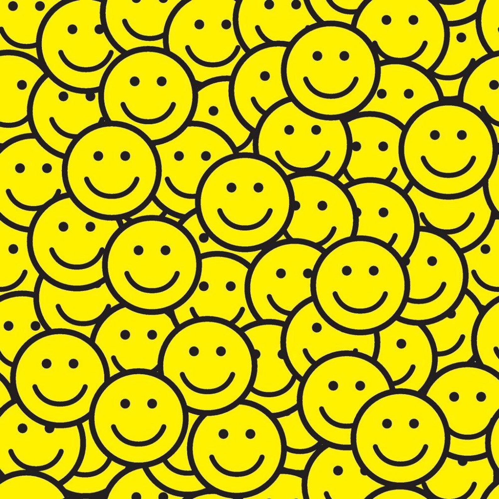 Smiley Face Fabric - Etsy