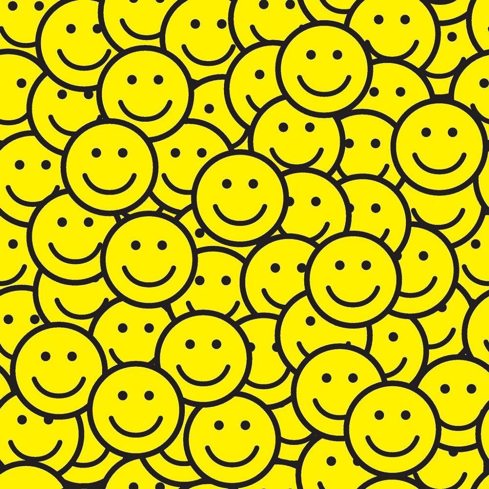 Smiley Face Fabric - Etsy